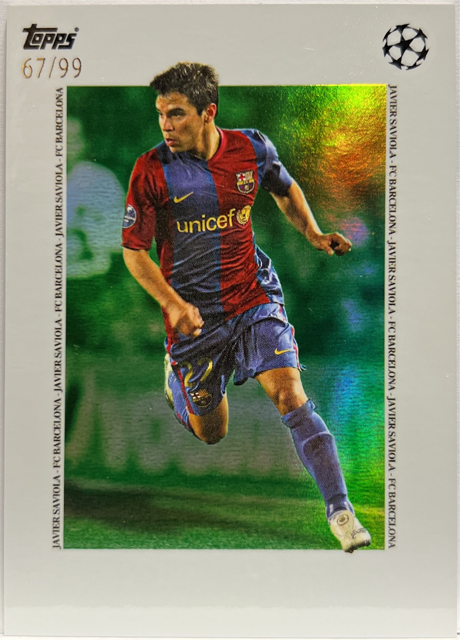 Javier Saviola 67/99 Leyendas Green Topps Simplicidad 2024/25 – ScCards