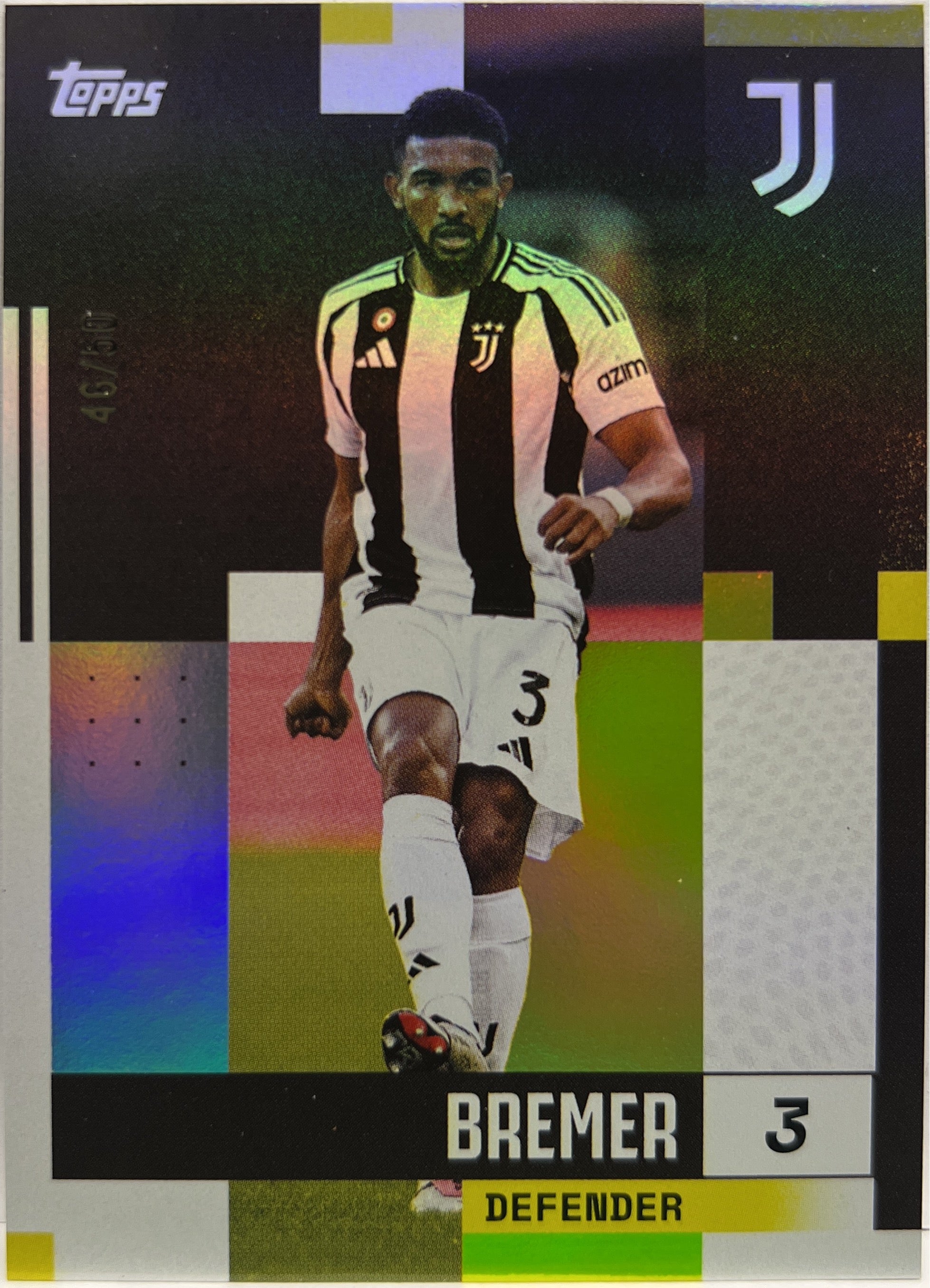 Gleison Bremer 46/50 Gold Topps Juventus Premium Team Set 2024/25 – ScCards