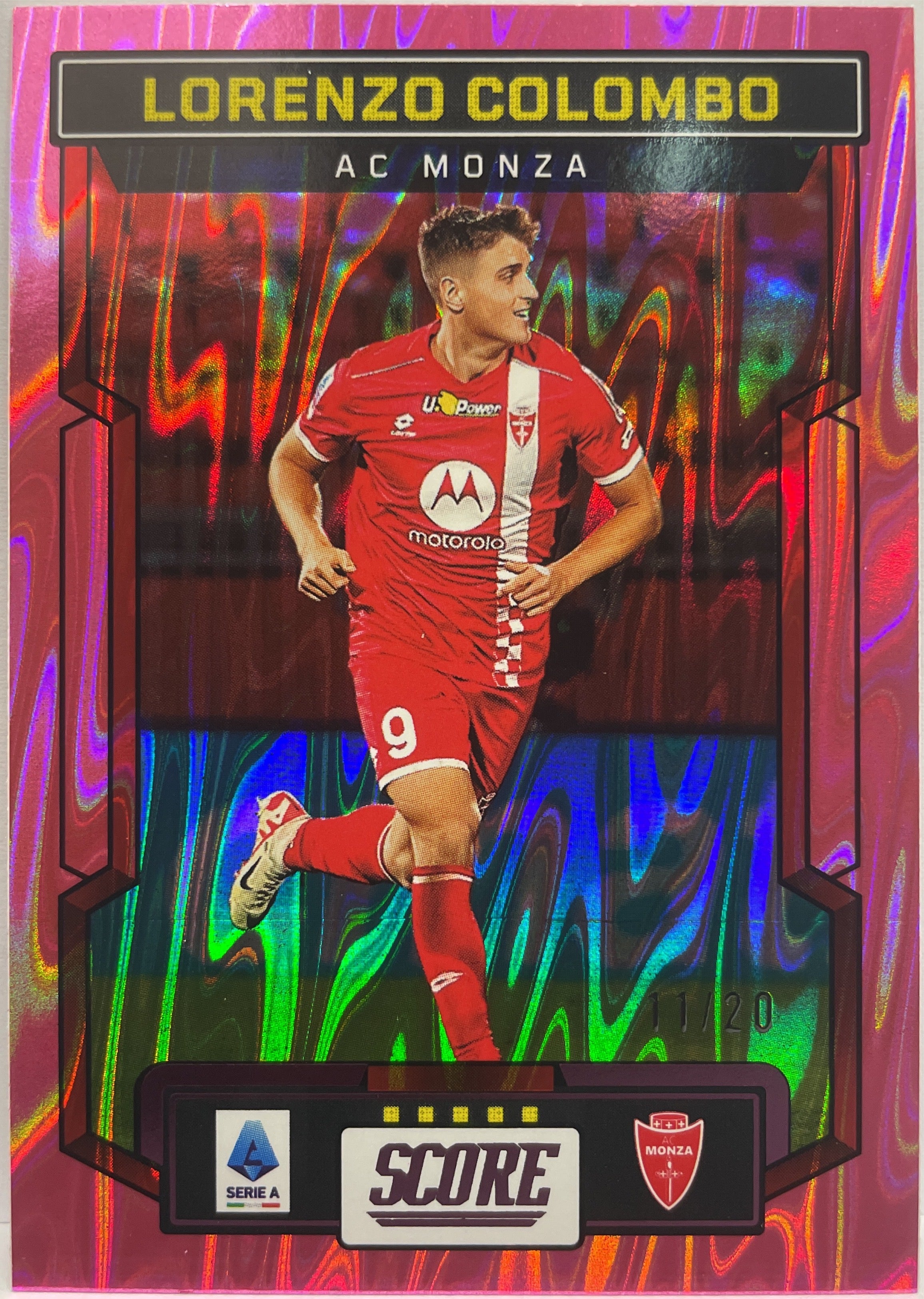 Lorenzo Colombo 11/20 Pink Swirl Score Serie A 2023/24 – ScCards