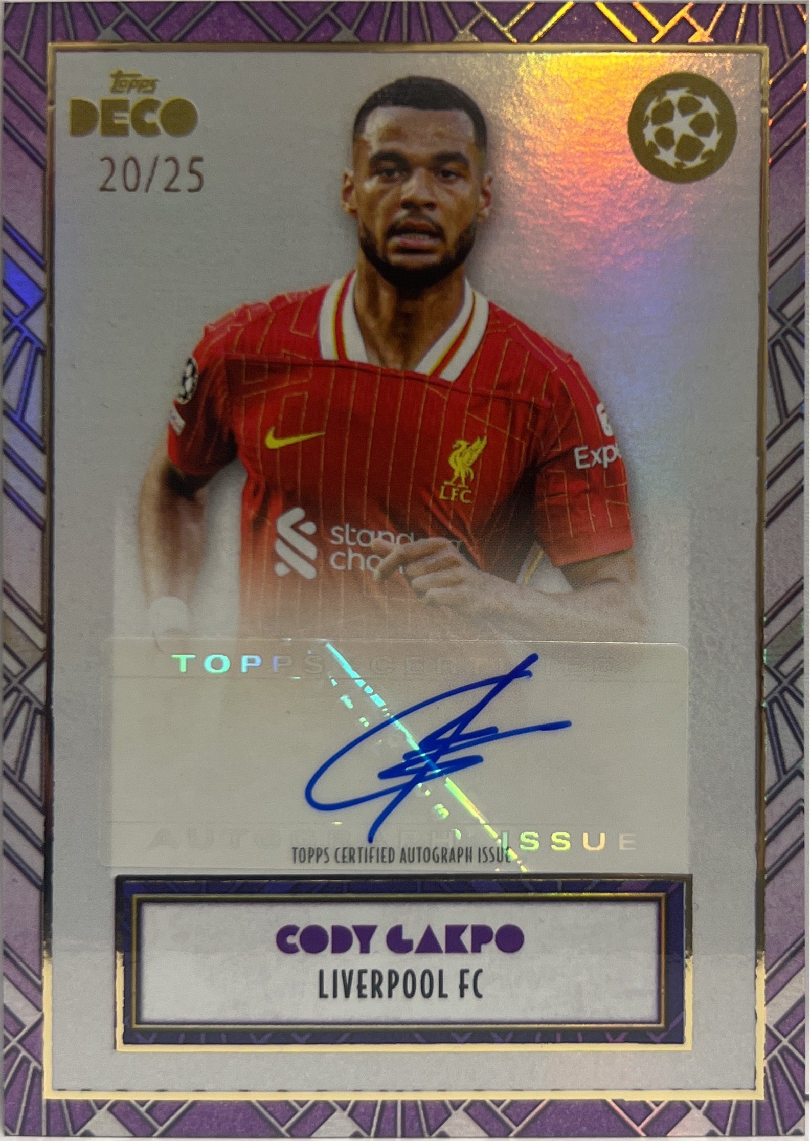 Cody Gakpo 20/25 Autograph Topps Deco UCC 2024/25 – ScCards