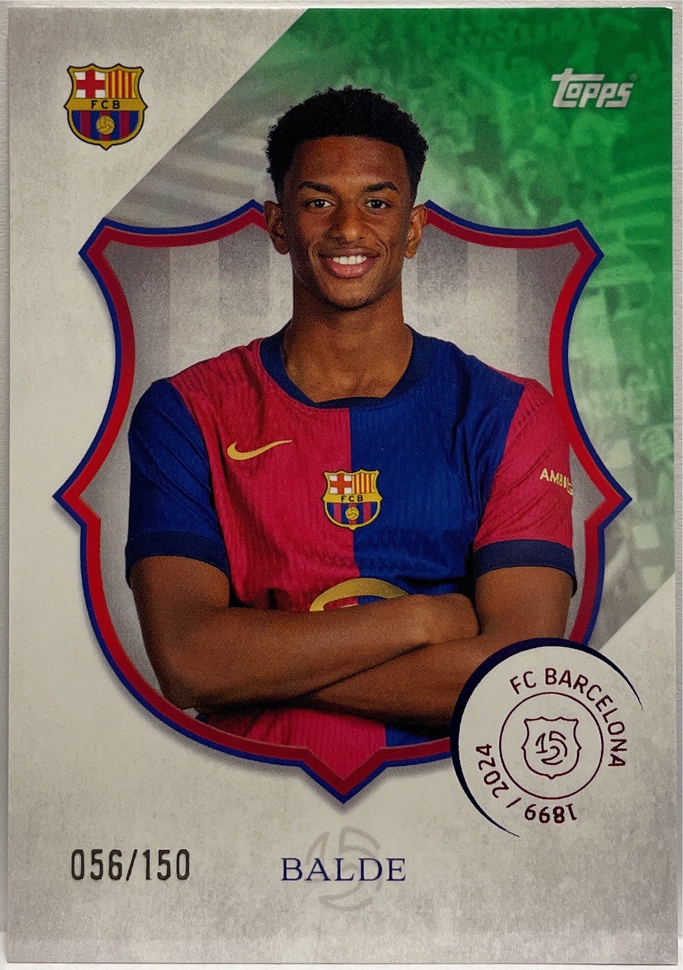 Balde 56/150 Green Topps Barcelona 125 2024/25 – ScCards