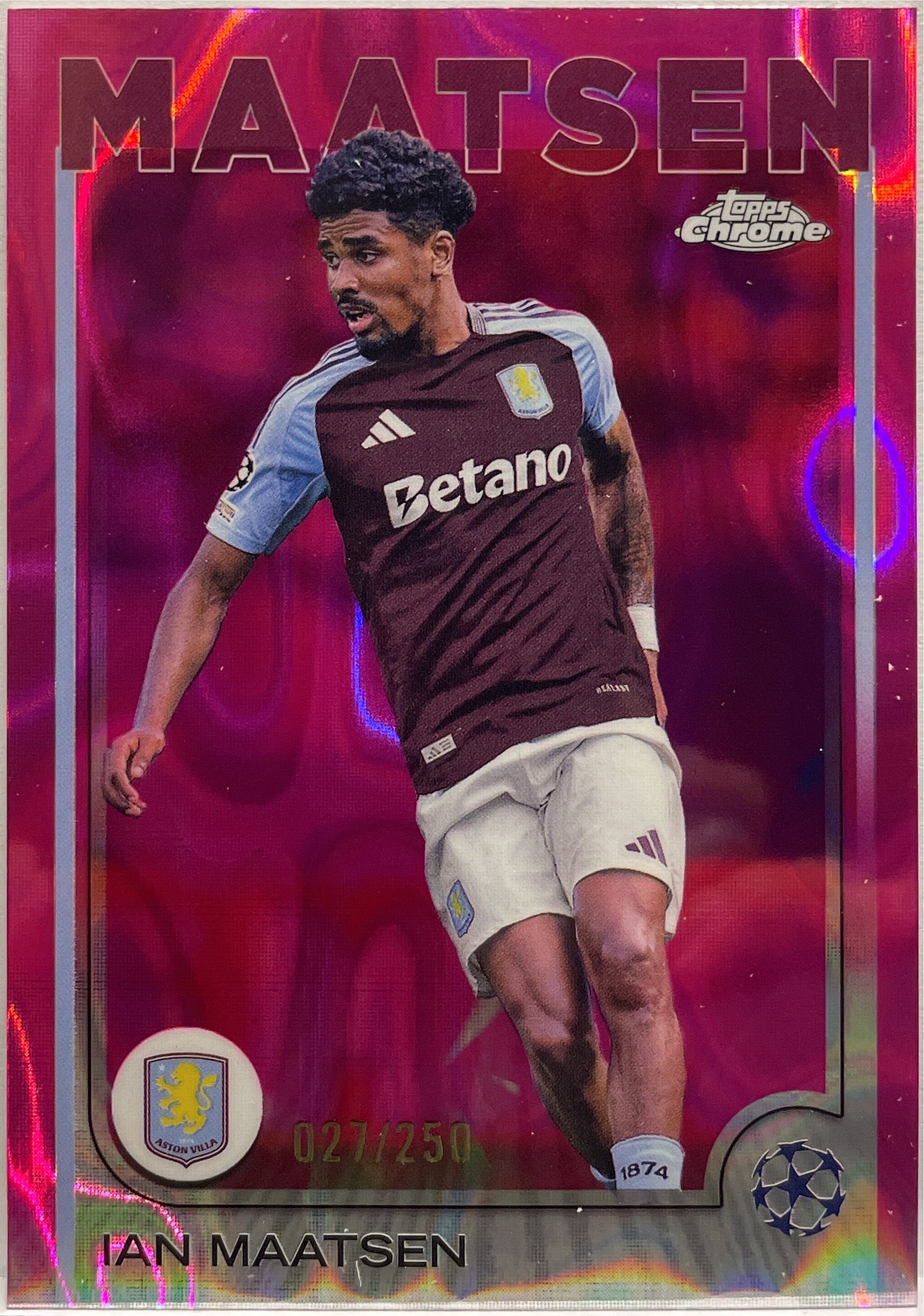 Ian Matsen 27/250 Pink Lava Topps Chrome UCC 2024/25 – ScCards